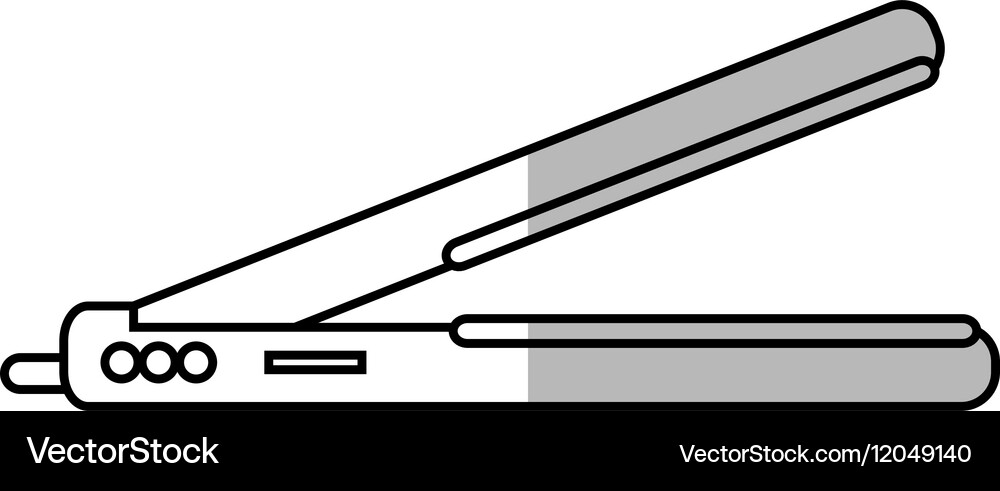 Isolated hair iron design Royalty Free Vector Image