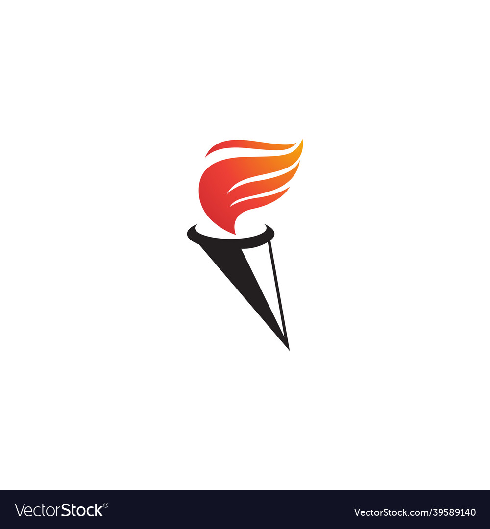 Torch icon design Royalty Free Vector Image - VectorStock
