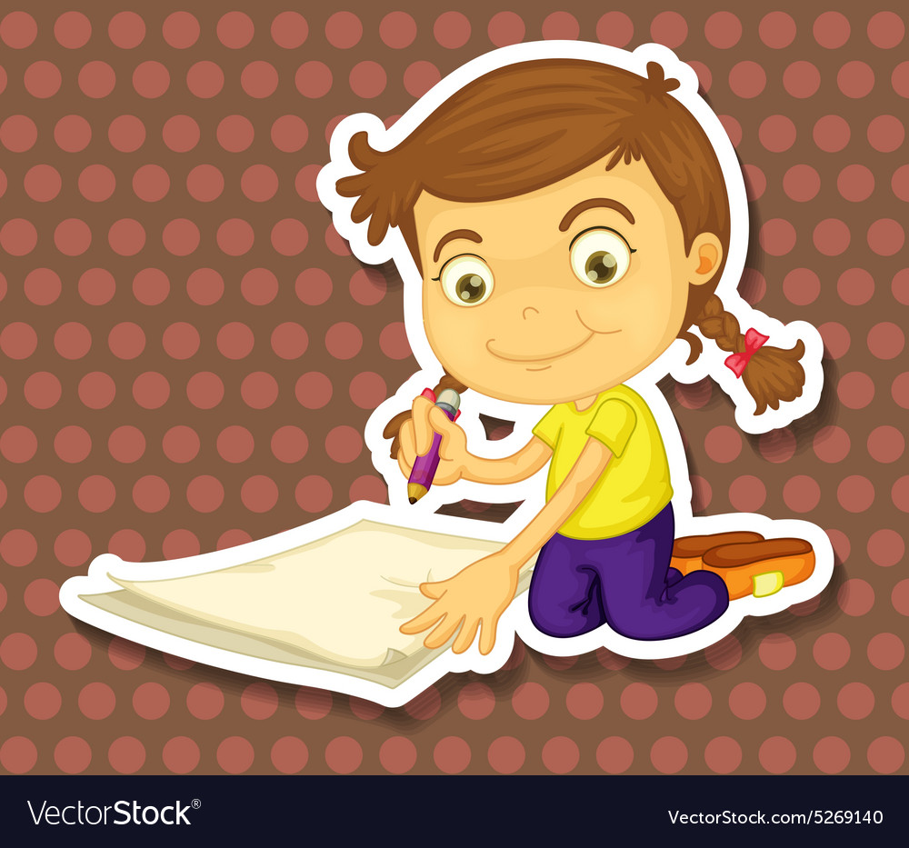 Writing Royalty Free Vector Image - VectorStock