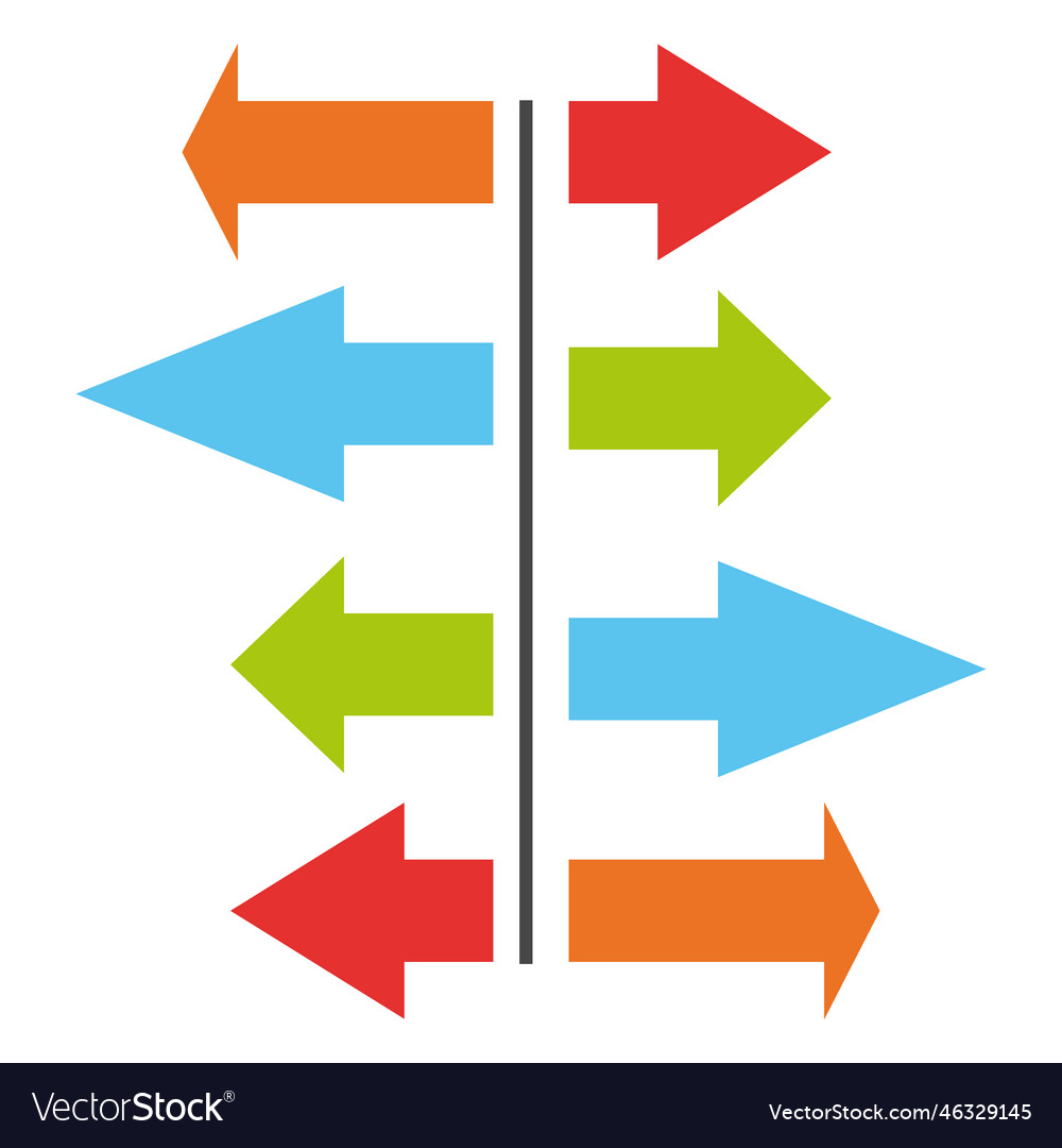 Arrow chart Royalty Free Vector Image - VectorStock