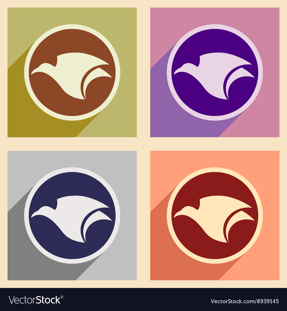 Assembly logo flying eagle Royalty Free Vector Image