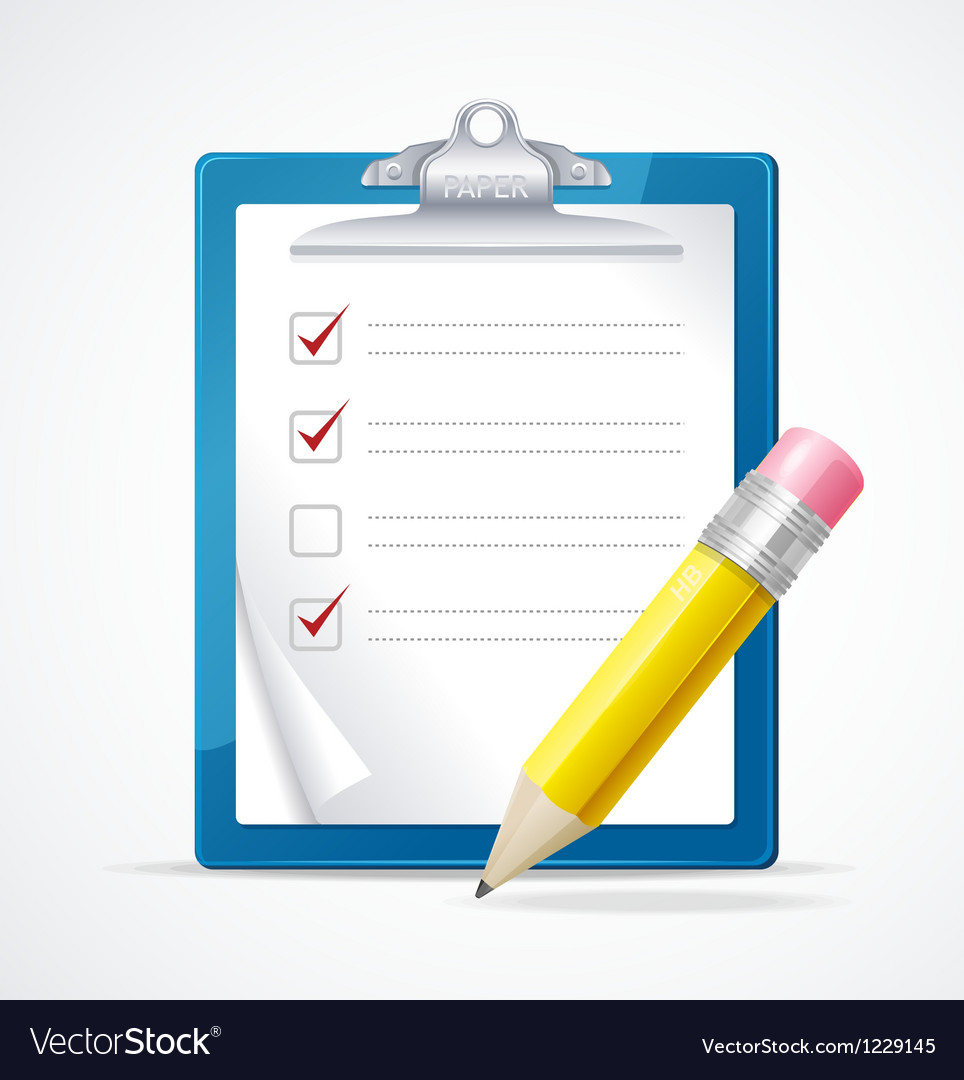 Check list Royalty Free Vector Image - VectorStock