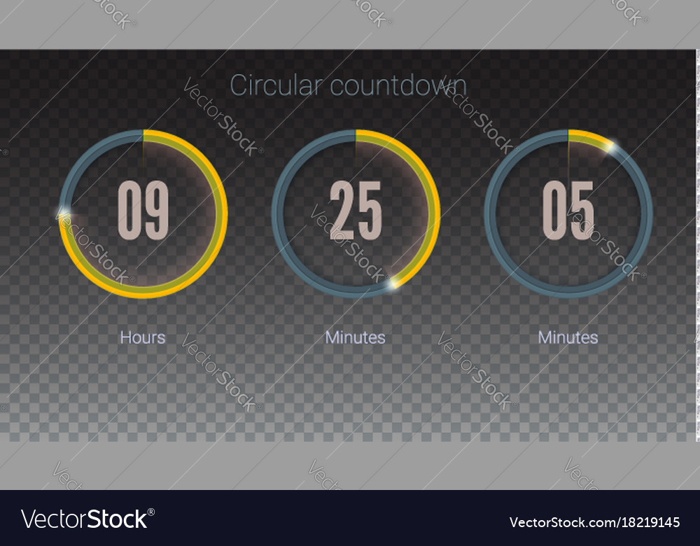 Design countdown timer for coming soon or under Vector Image