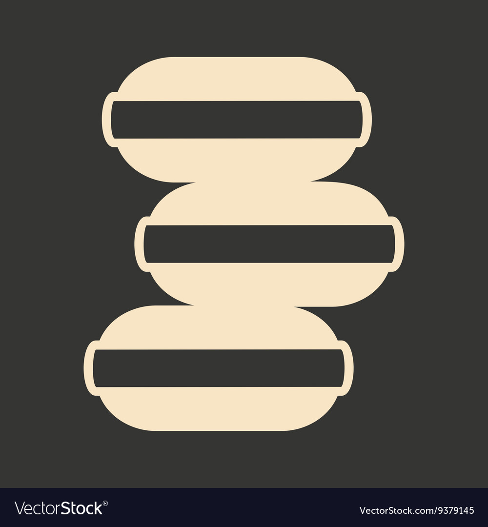 Flat in black and white mobile application Vector Image