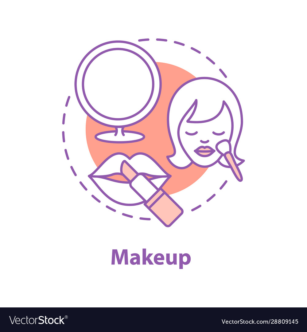 Makeup concept icon Royalty Free Vector Image - VectorStock