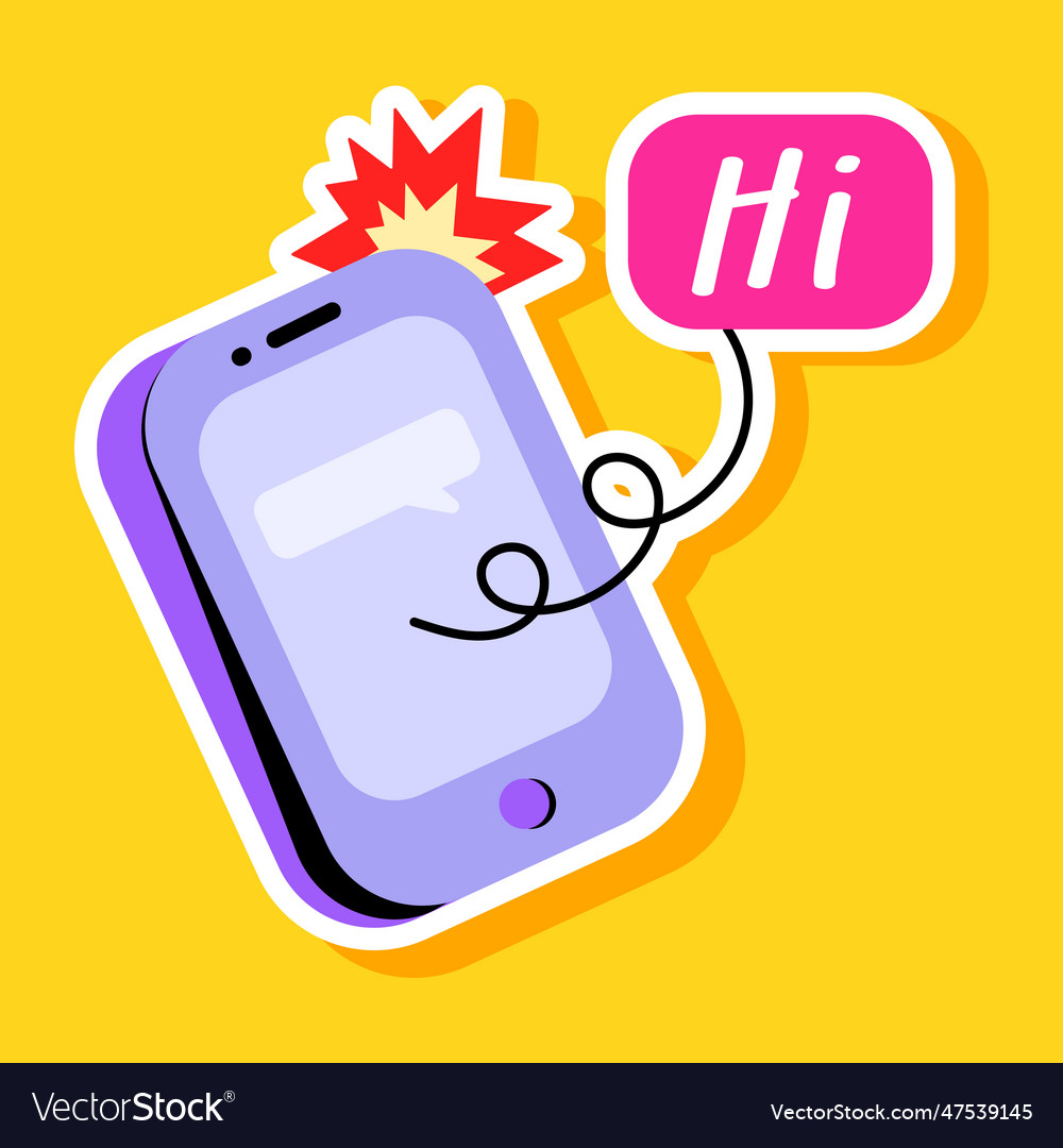 Mobile message Royalty Free Vector Image - VectorStock