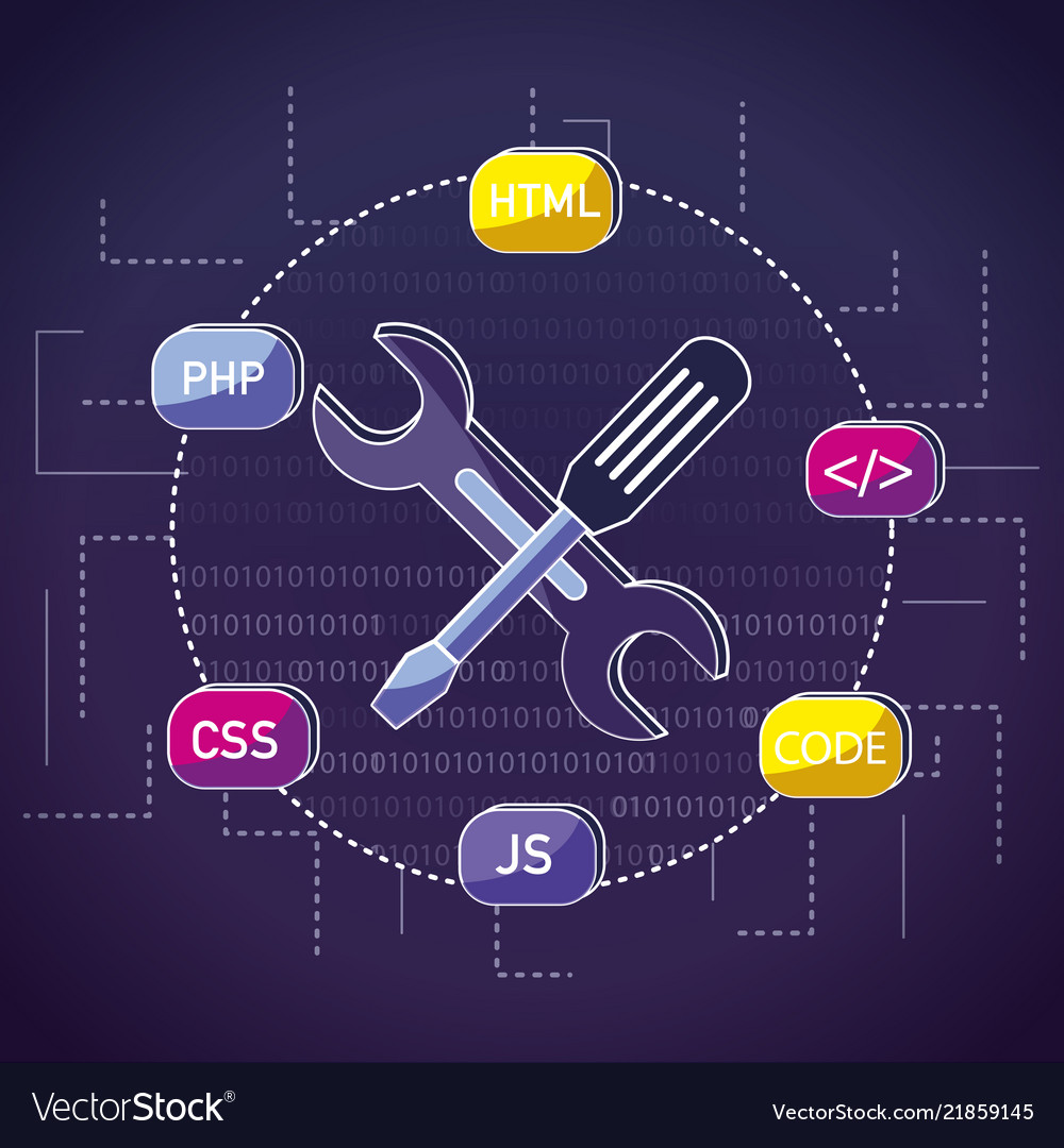 Program coding concept Royalty Free Vector Image