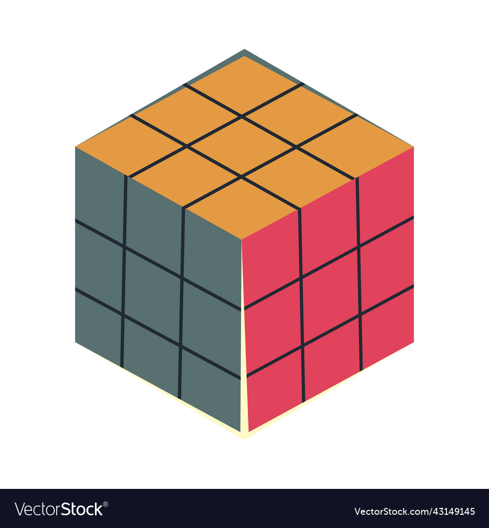 Rubik cube icon Royalty Free Vector Image - VectorStock