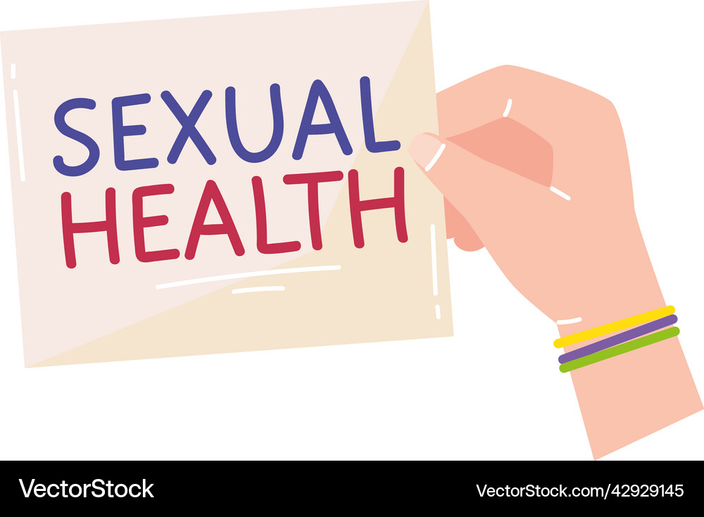 Sexual health label Royalty Free Vector Image - VectorStock