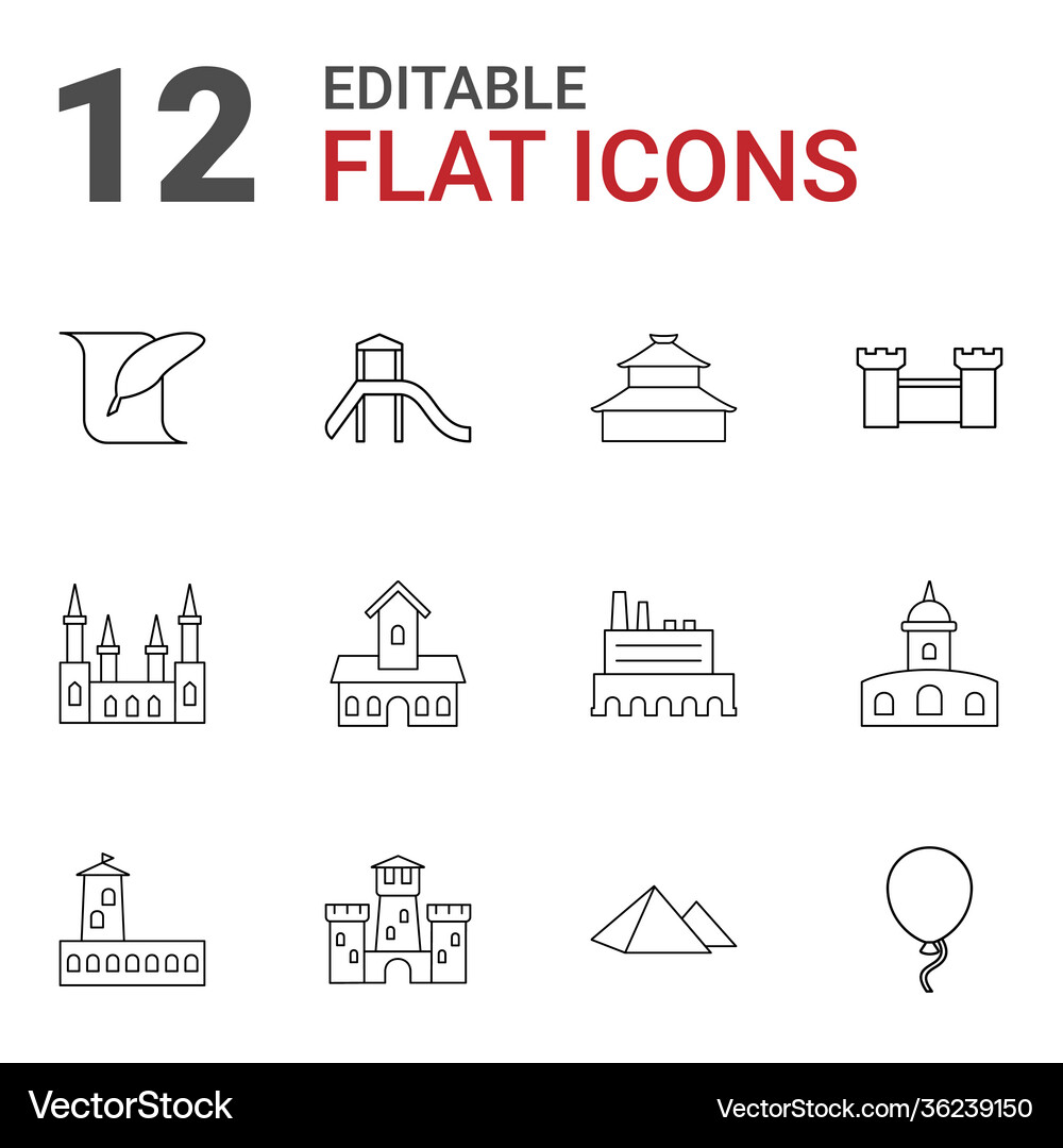 12 history icons Royalty Free Vector Image - VectorStock