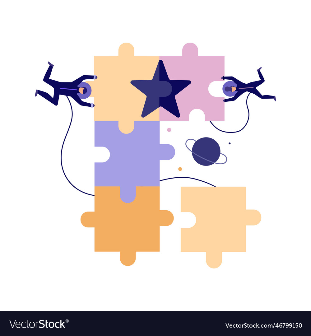 Effective teamwork concept Royalty Free Vector Image Effective teamwork concept Royalty Free Vector Image