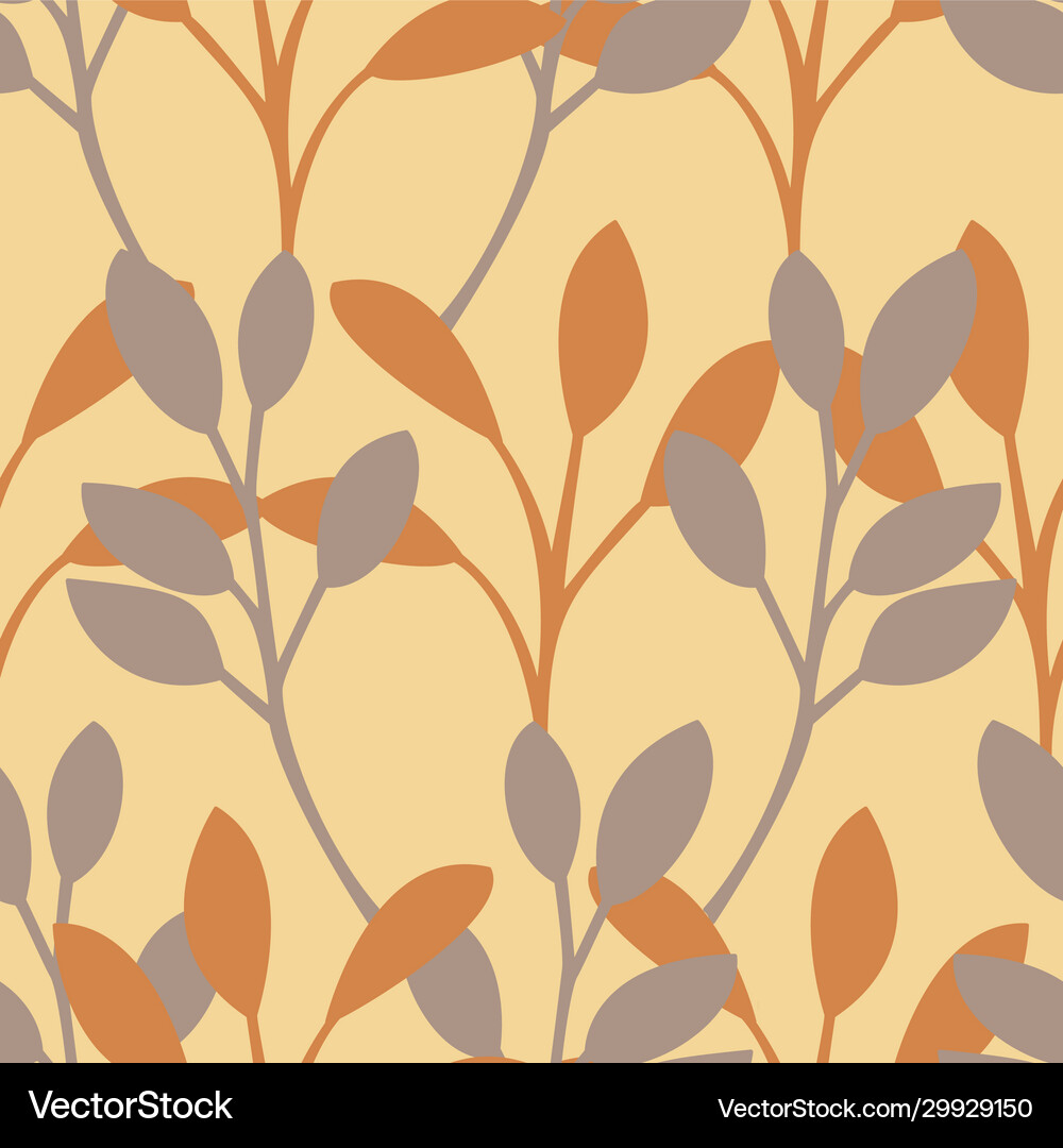 Leaves nature collection seamless Royalty Free Vector Image