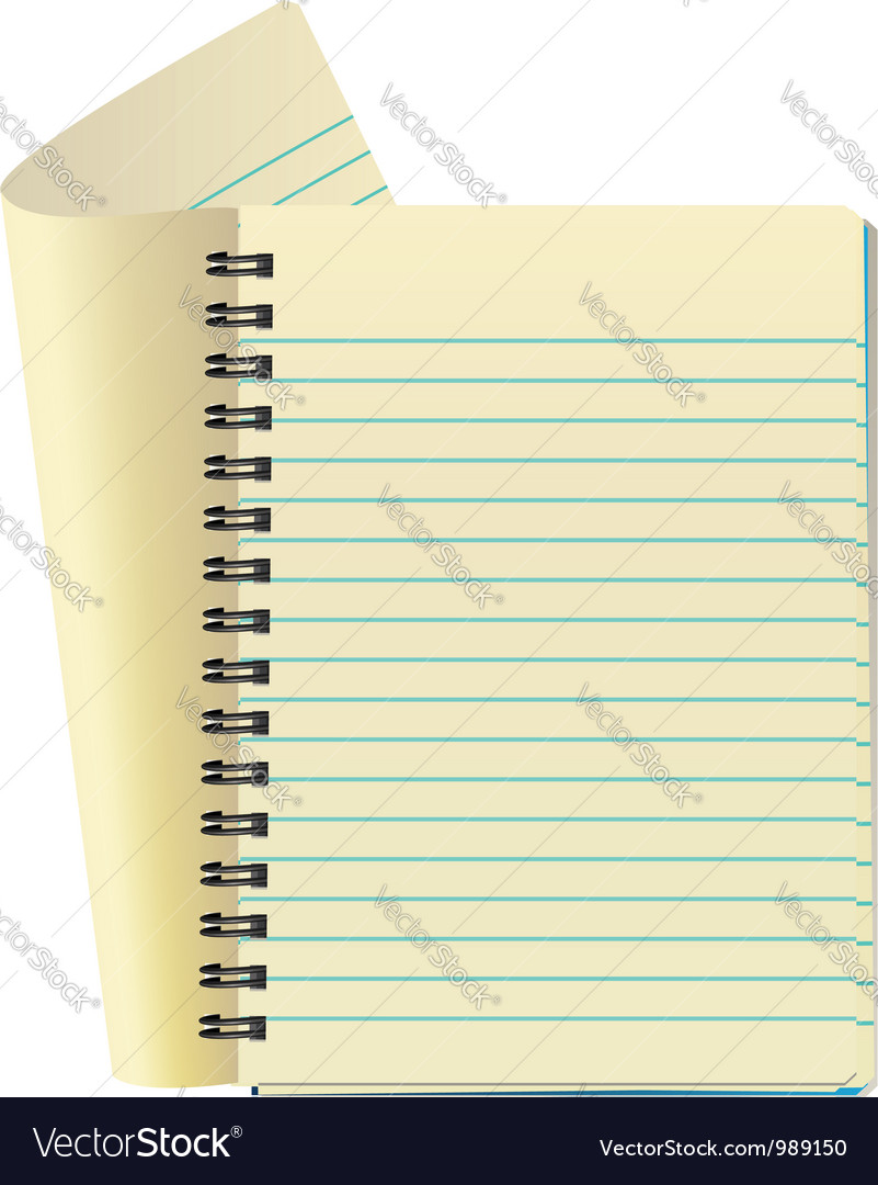 Notepad Royalty Free Vector Image - VectorStock