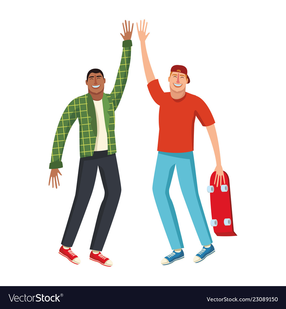 Young male friends Royalty Free Vector Image - VectorStock Young male friends Royalty Free Vector Image - VectorStock