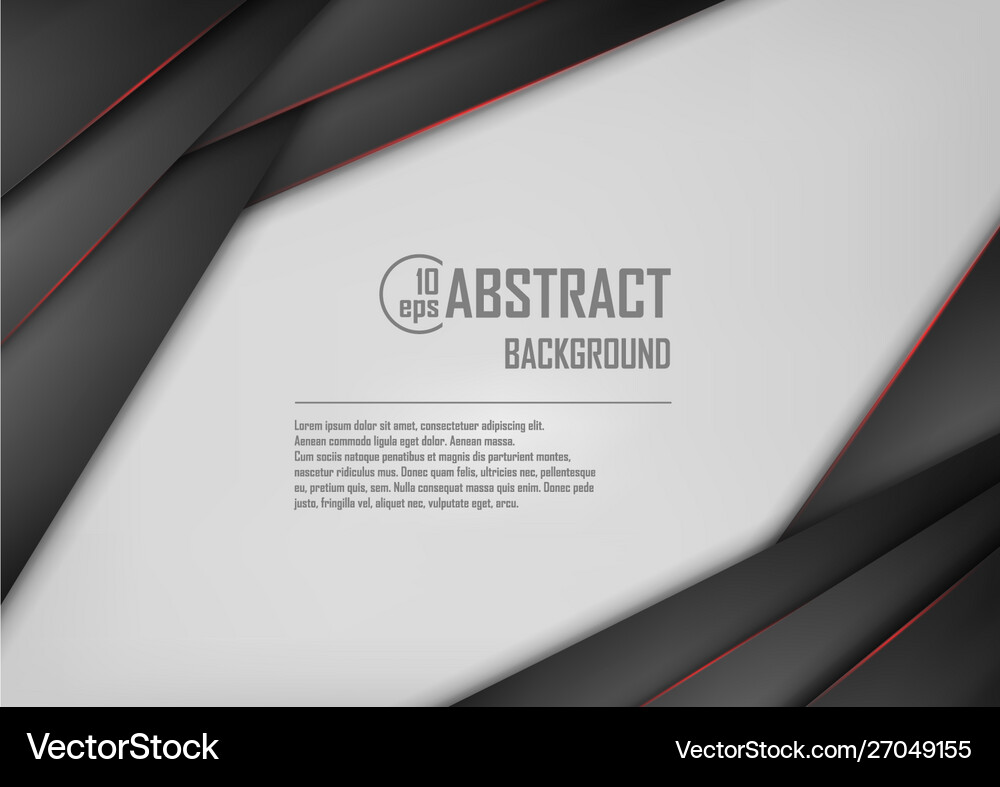 Abstract background white and black origami Vector Image
