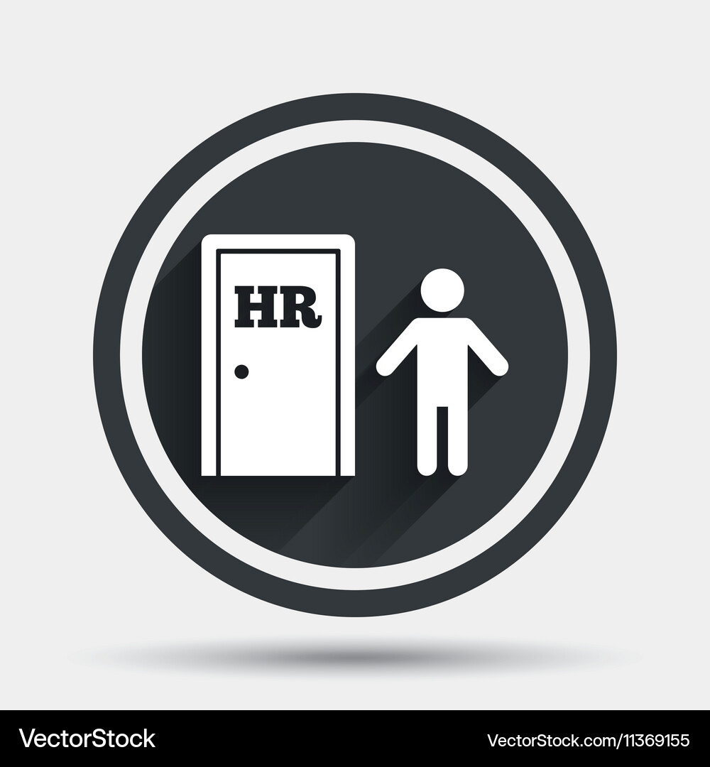 Human resources sign icon hr symbol Royalty Free Vector