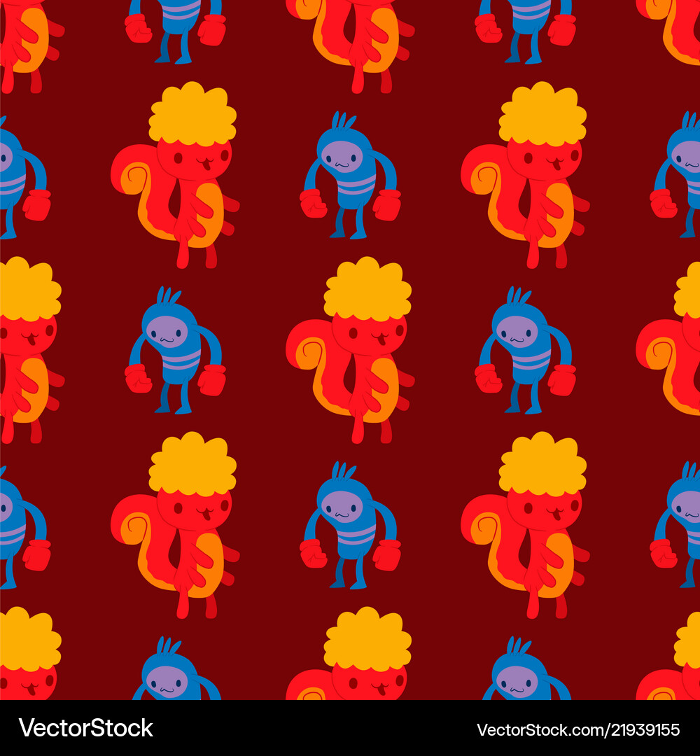 Monster character funny design humour Royalty Free Vector