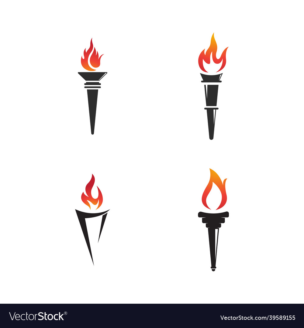 Torch icon design Royalty Free Vector Image - VectorStock