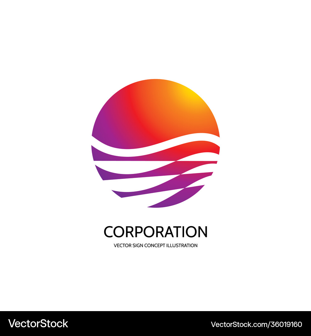 Abstract logo template concept Royalty Free Vector Image