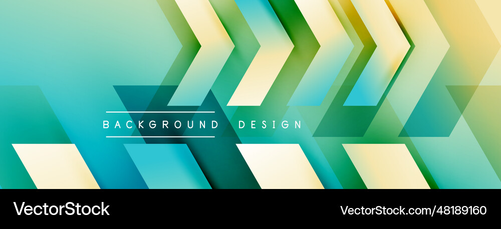 Geometric background adorned with dynamic arrows Vector Image