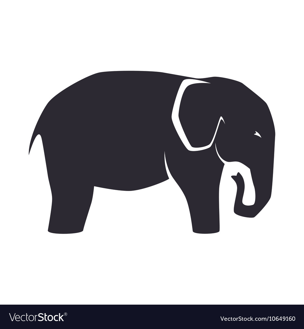 Icon elephant design isolated Royalty Free Vector Image