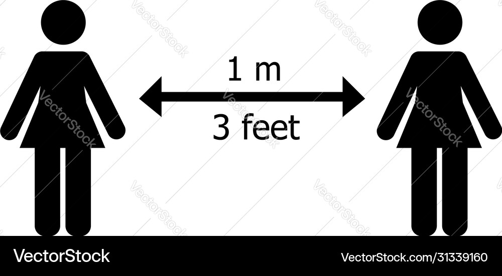 Keep distance sign coronavirus epidemic protective