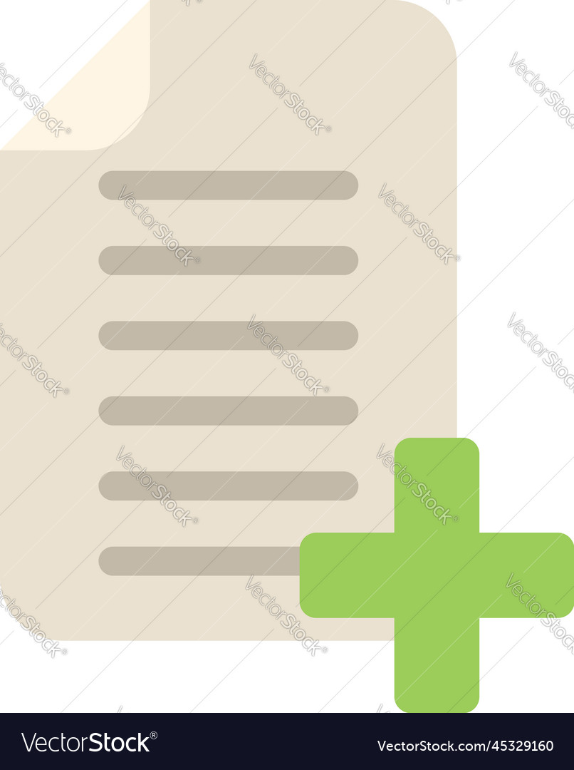 Plus data icon flat web interface Royalty Free Vector Image