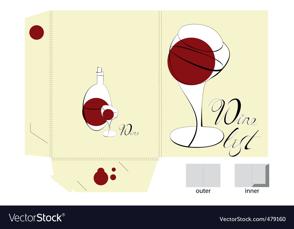 Template for folder design Royalty Free Vector Image