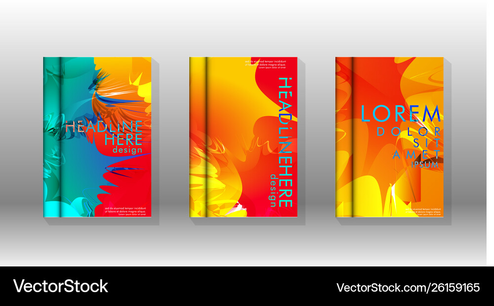 Design background cover with colorful abstract Vector Image