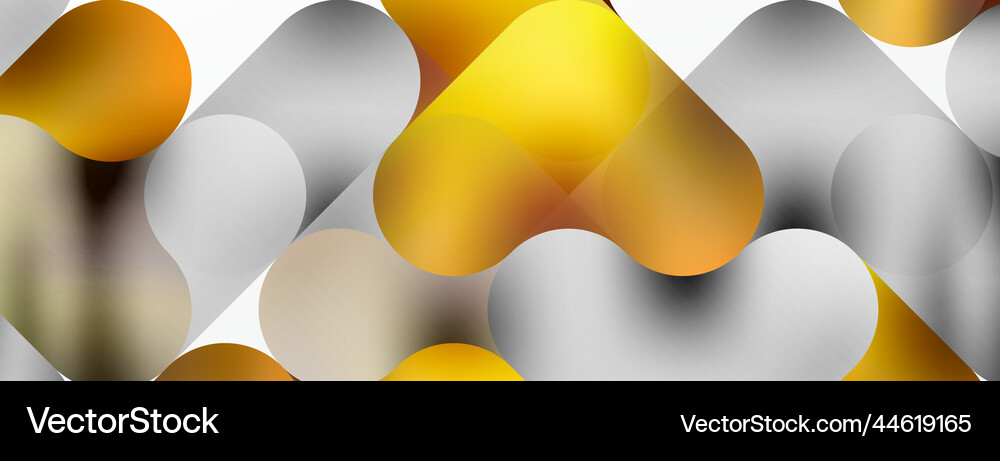 Round shapes and circle geometric abstract Vector Image