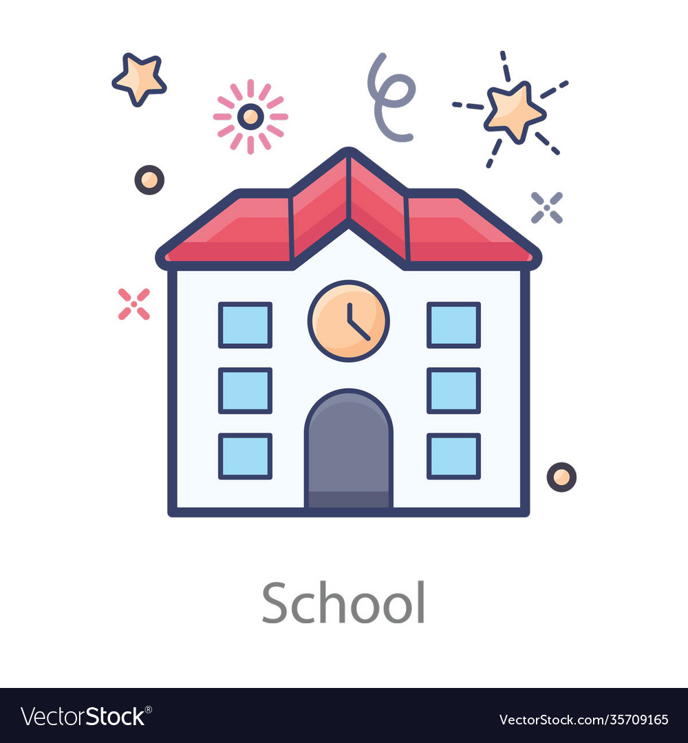 School Royalty Free Vector Image - VectorStock