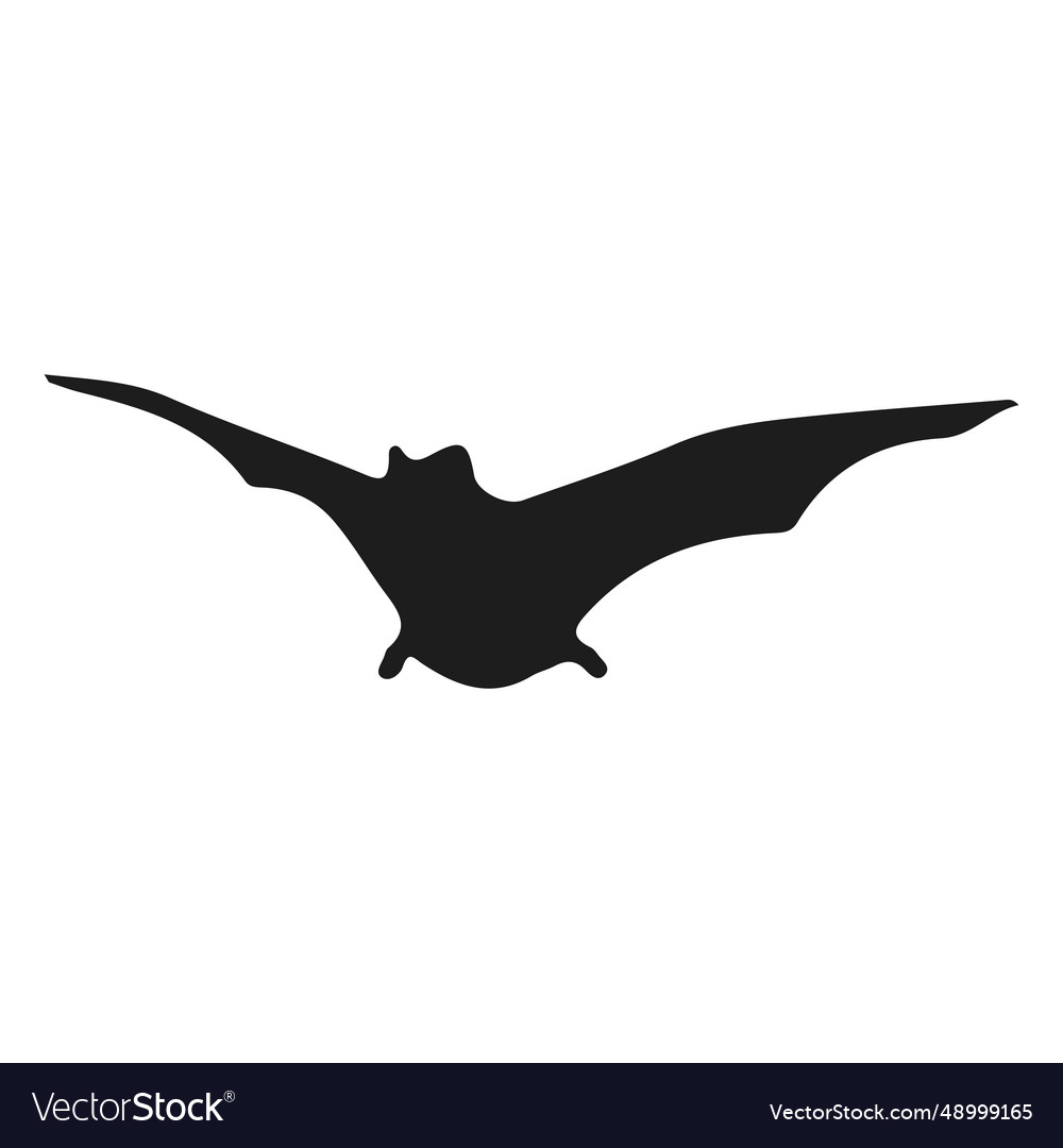 Simple bat Royalty Free Vector Image - VectorStock