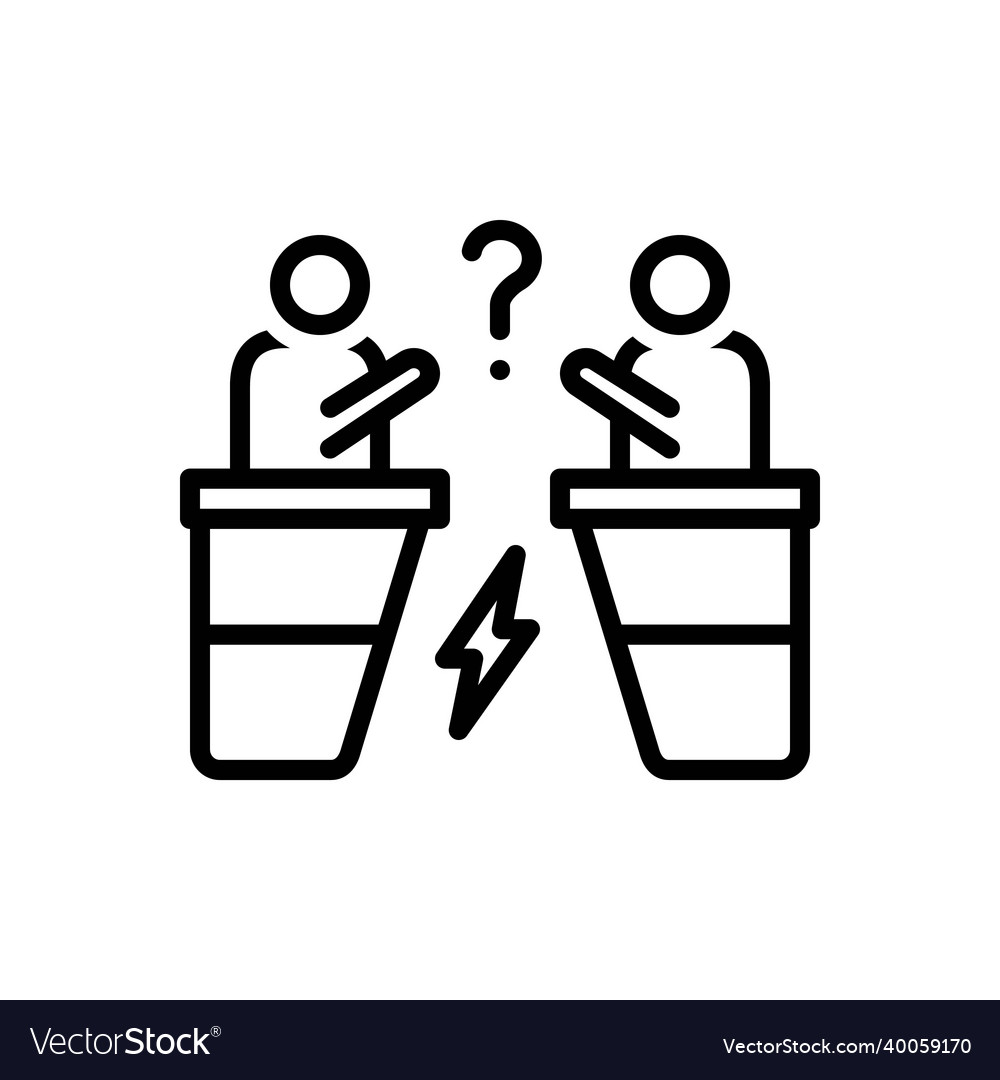 Arguments Royalty Free Vector Image - VectorStock
