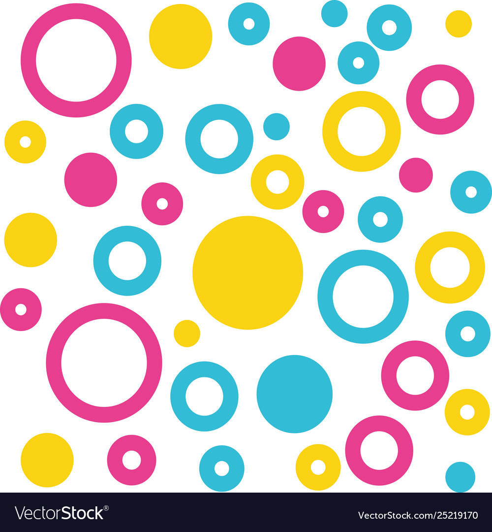 Circles colorful pattern background Royalty Free Vector