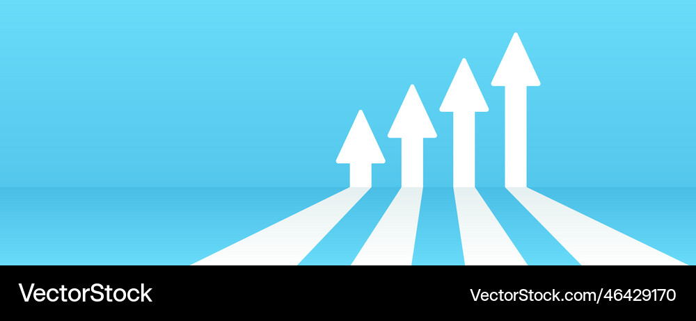 Inflation up trend background abstract financial Vector Image