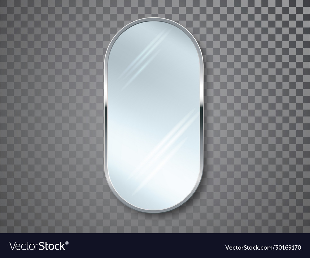 Mirrors with blurry reflection mirror frames Vector Image