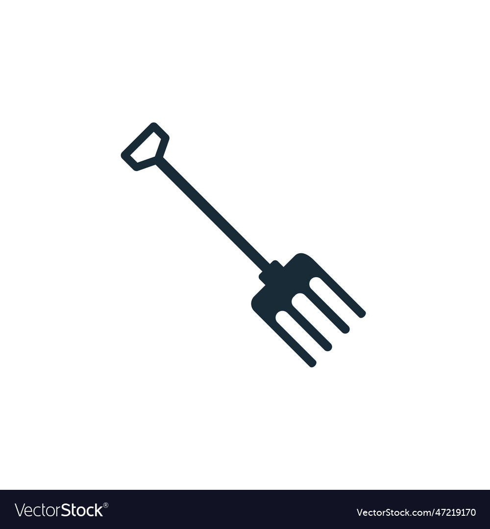 Rake icon design template elements Royalty Free Vector Image