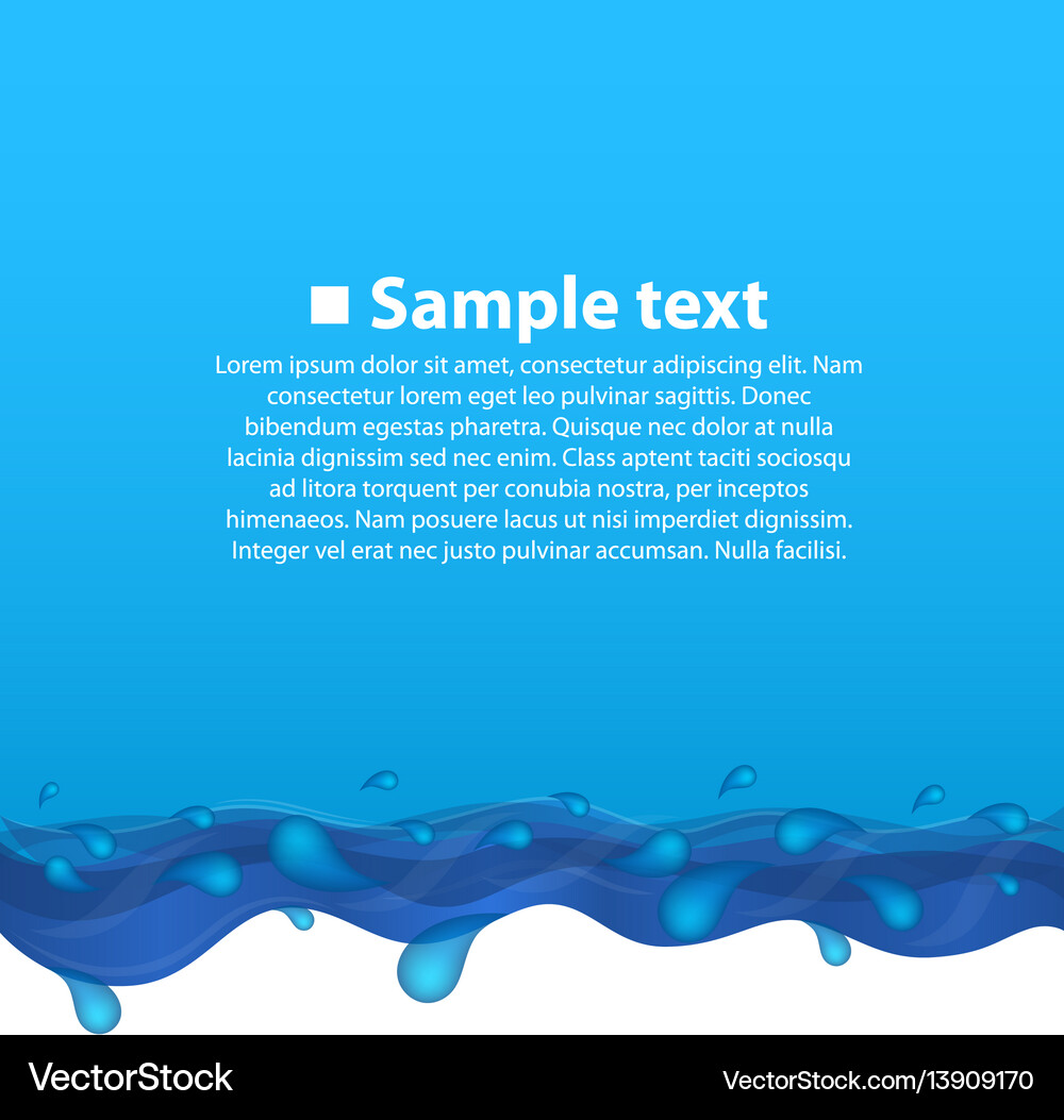 Sea background Royalty Free Vector Image - VectorStock