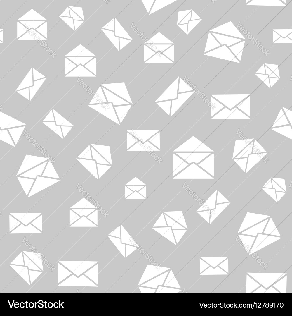 Seamless pattern with mail envelopes Royalty Free Vector