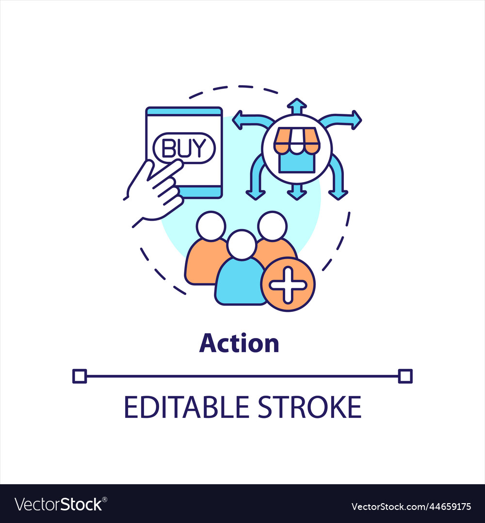 Action concept icon Royalty Free Vector Image - VectorStock Action concept icon Royalty Free Vector Image - VectorStock