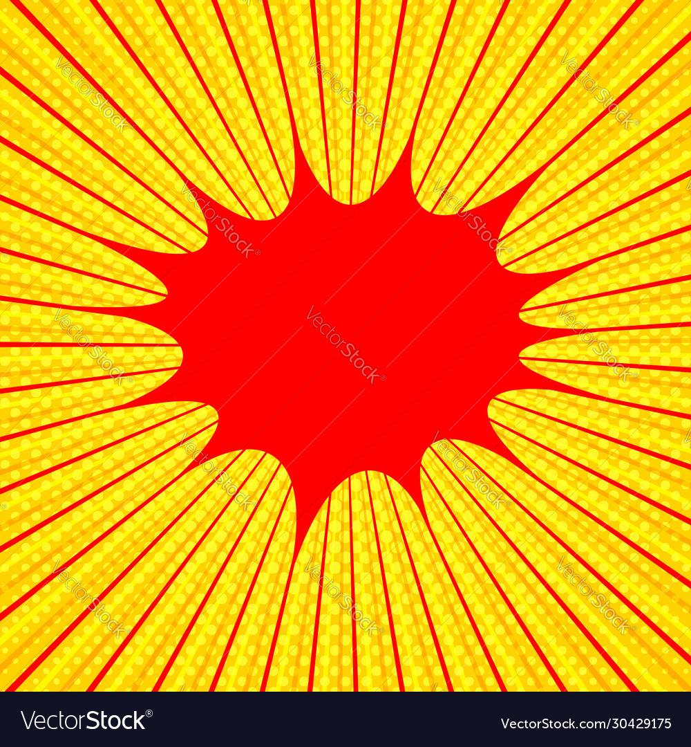 Comic vivid explosive concept Royalty Free Vector Image