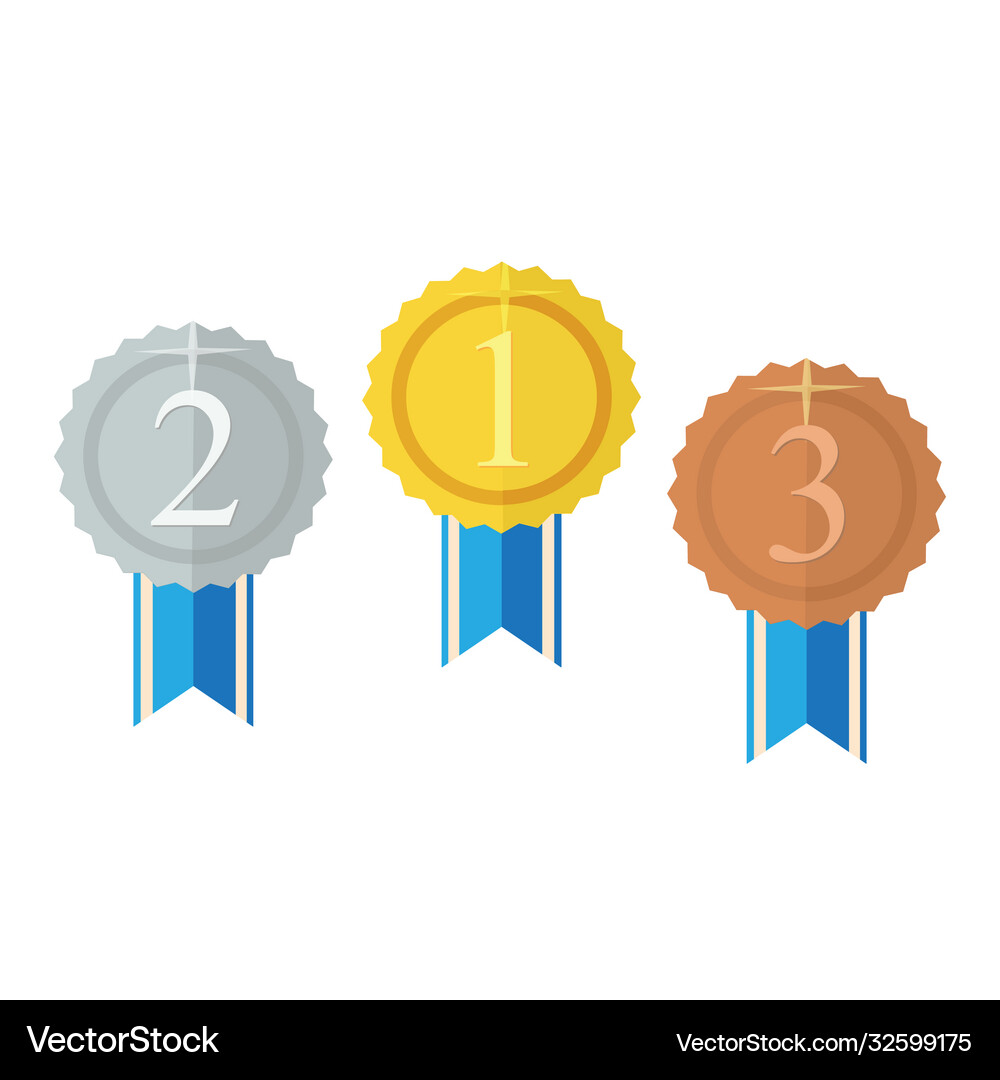 Gold reward winner icon Royalty Free Vector Image
