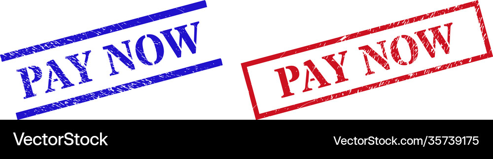 Pay now textured rubber seal stamps with rectangle
