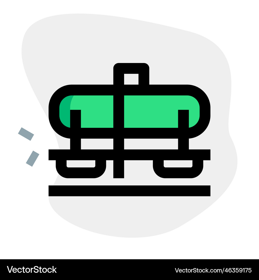 Railroad car designed for transporting liquids Vector Image