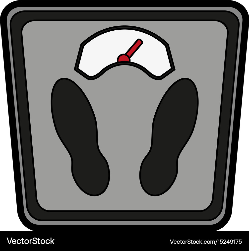 Weighing scale sport Royalty Free Vector Image