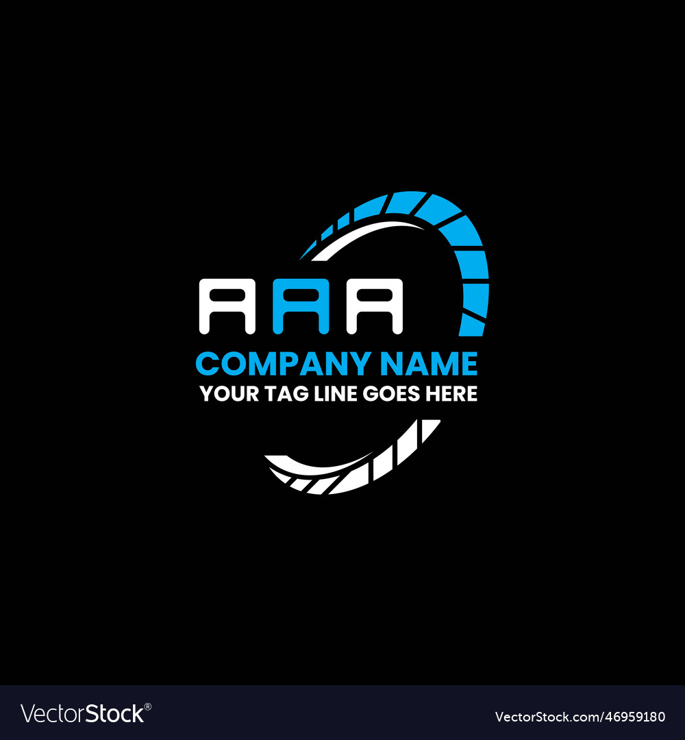 Aaa letter logo creative design with graphic Vector Image Aaa letter logo creative design with graphic Vector Image