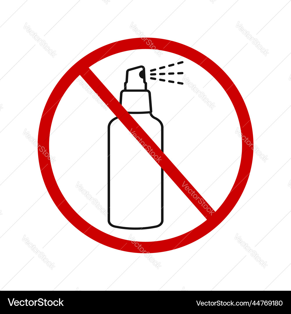 Anti graffiti concept stop vandalism icon Vector Image