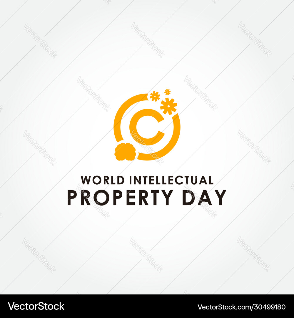 Intellectual property day design for banner Vector Image