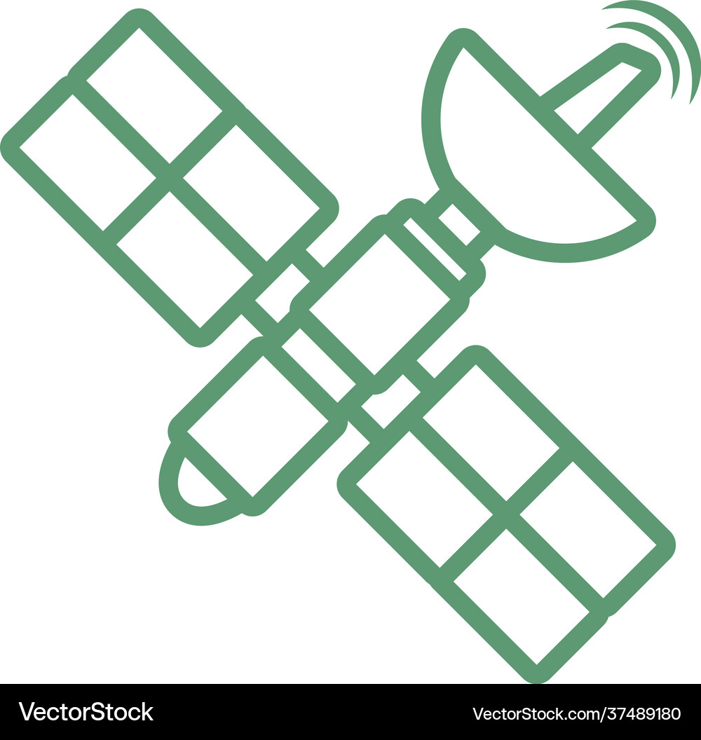 Isolated satellite icon Royalty Free Vector Image