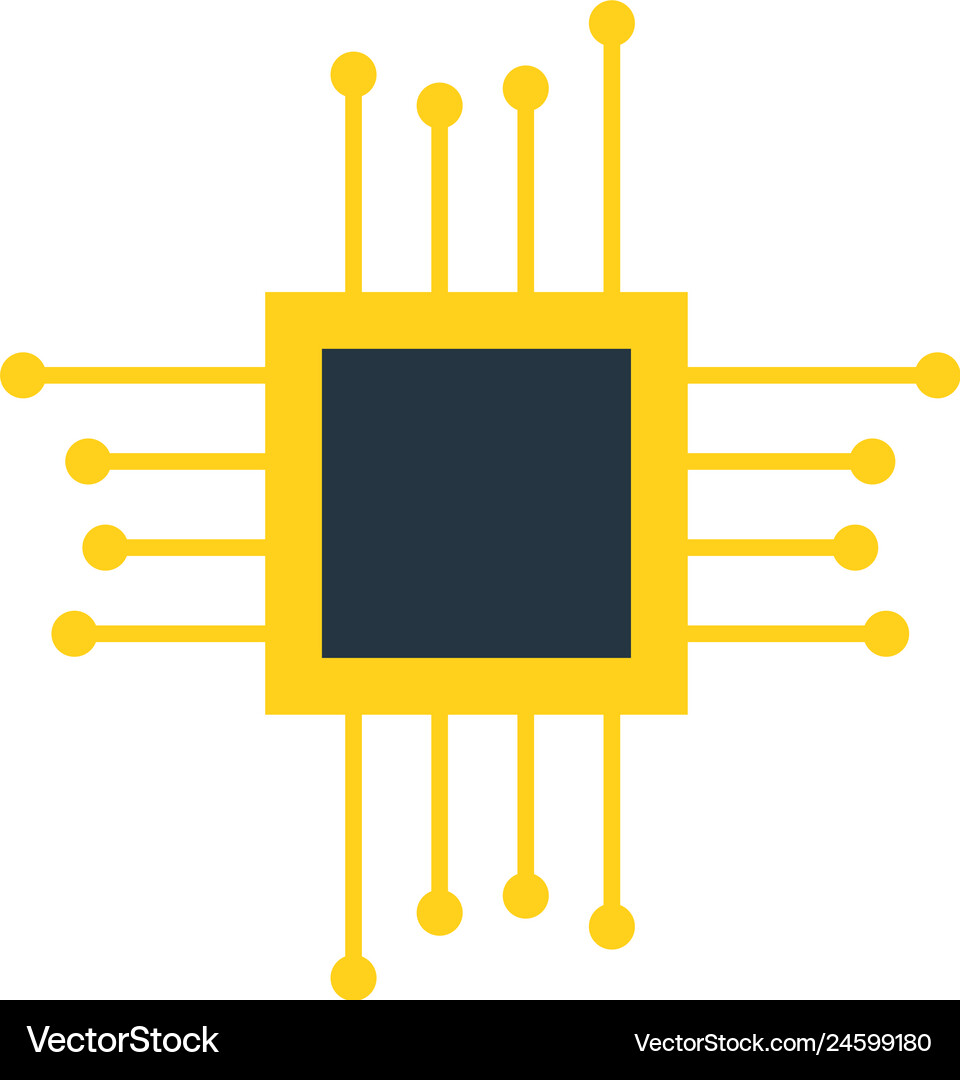 Motherboard circuit technology Royalty Free Vector Image